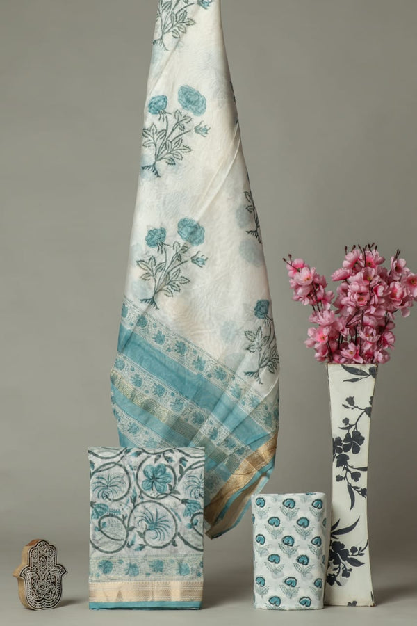 Buy Premium Maheshwari Silk Suit Set Online – Yuvi style