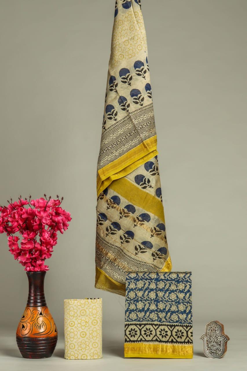 Maheshwari Silk Suit With Maheswari Silk Dupatta (mslys103) – Yuvi style