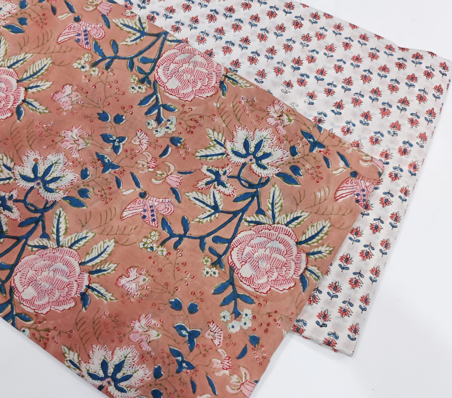 Traditional Hand block print Cotton top and bottom set (2PCYS40) – Yuvi ...