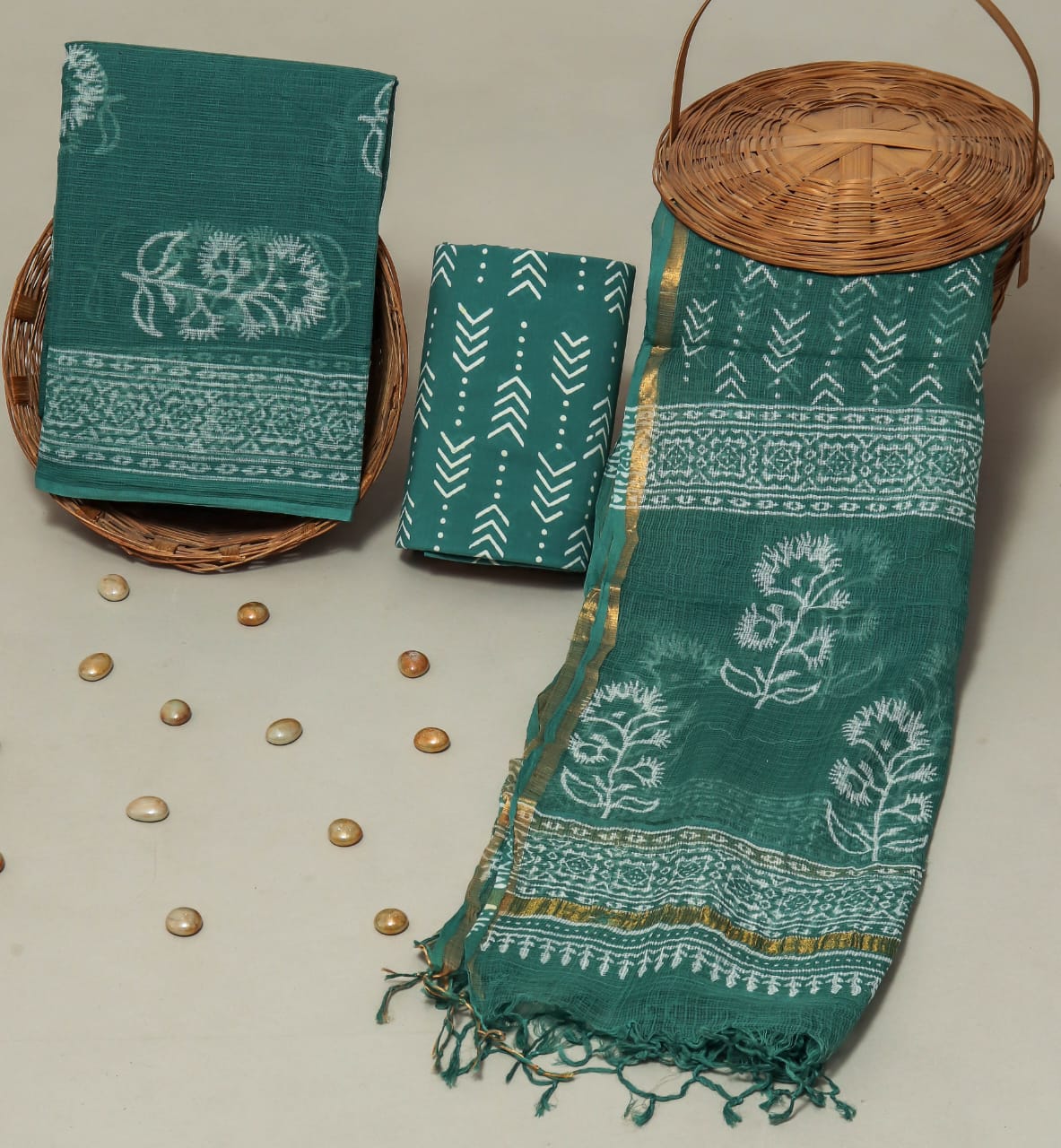 YUVI STYLE HAND BLOCK KOTA DORIA SUIT SET (FKDYS27) – Yuvi style